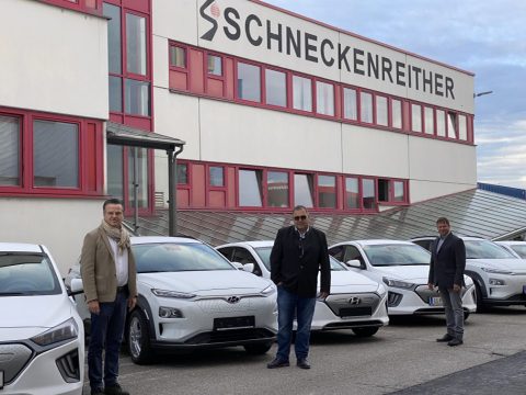 E-Auto Flotte - Internationale Spedition Schneckenreither